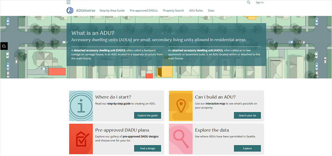 Seattle Implements ADU Strategy with GIS to Expand Housing Choices